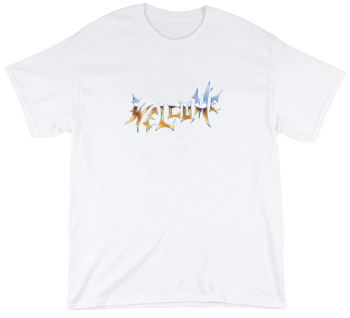 Welcome - Chrome Vamp Tee | White – Plusskateshop.com