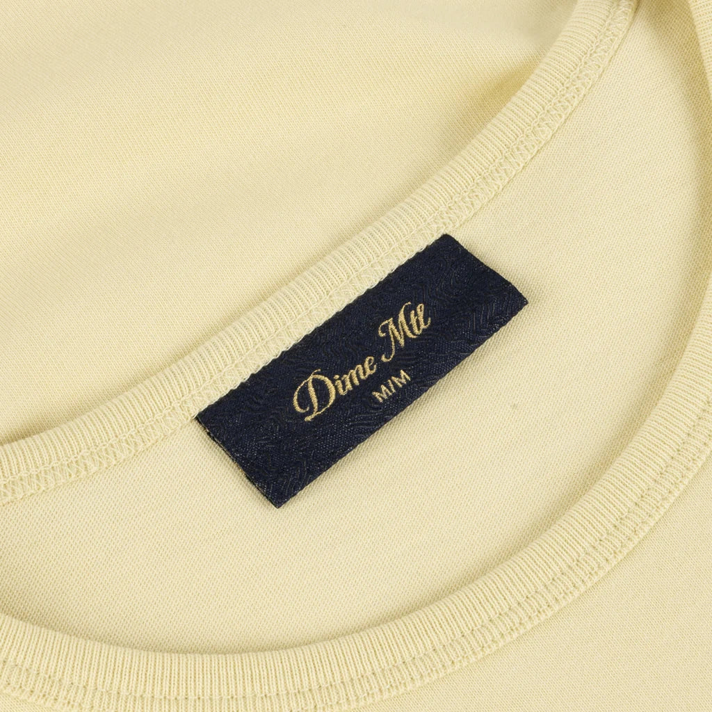 Dime - Classic Dalmatians Crop Tee | Light Yellow – Plusskateshop.com