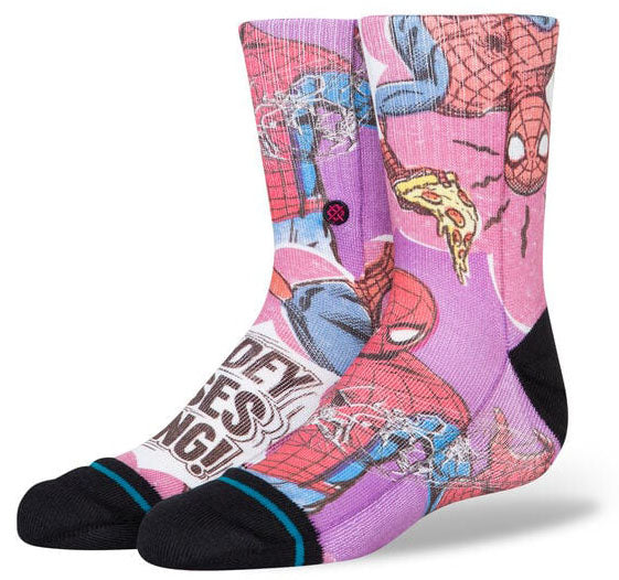 Stance - Kids Spiderman 'Spidey Senses' Socks | Magenta – Plusskateshop.com