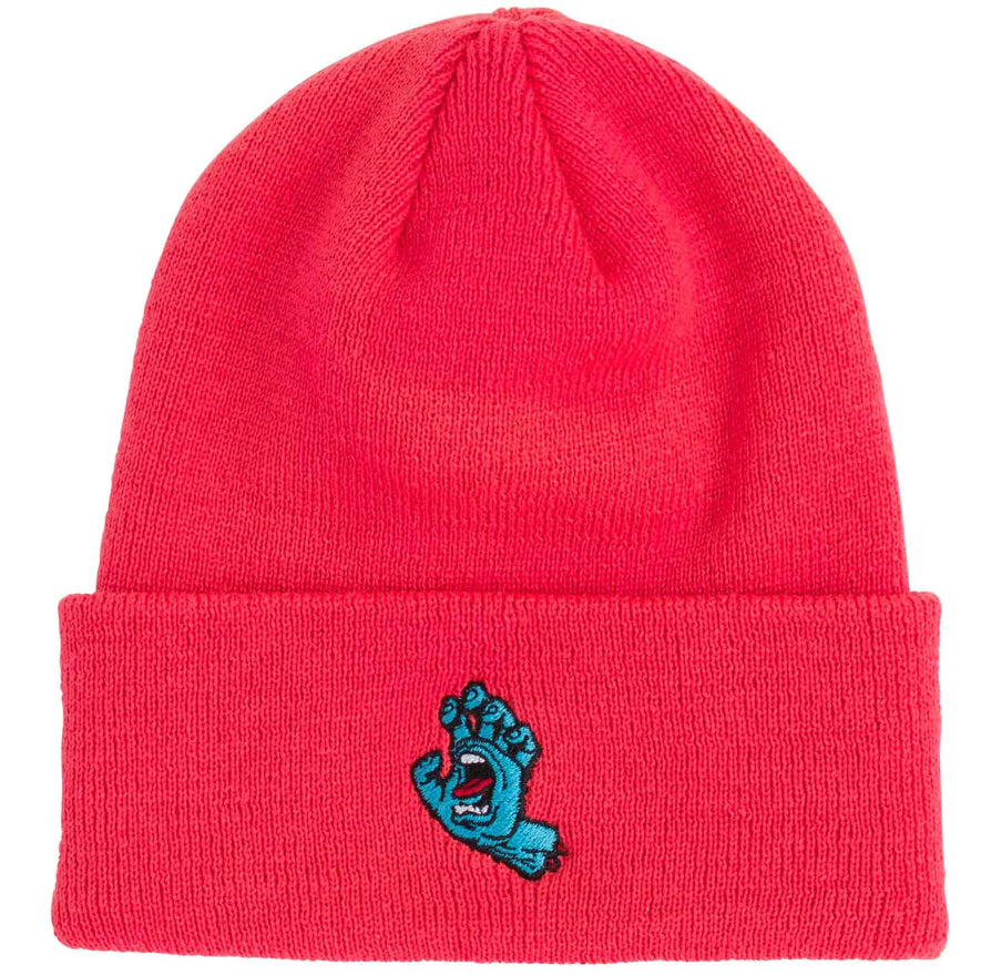Santa Cruz - Screaming Hand Beanie | Fuji Red – Plusskateshop.com
