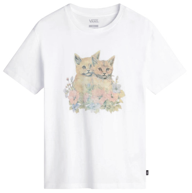 Vans - Smitten Oversized Tee | White – Plusskateshop.com